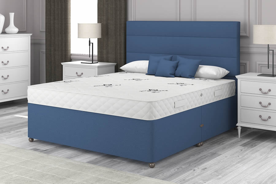 Blue Budget Contract Divan - 4'6 Double - Jasmine