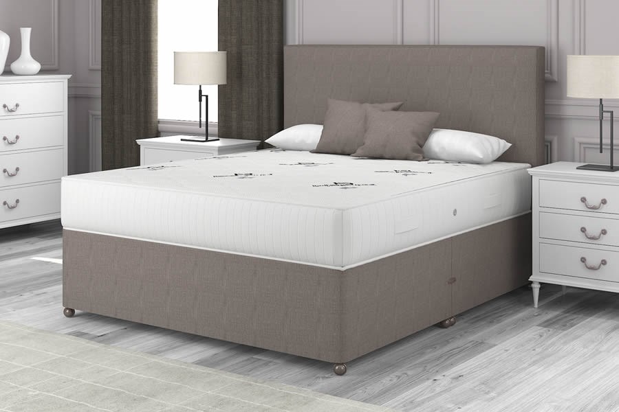 Slate Contract Divan Bed - 5'0" Kingsize - Milan